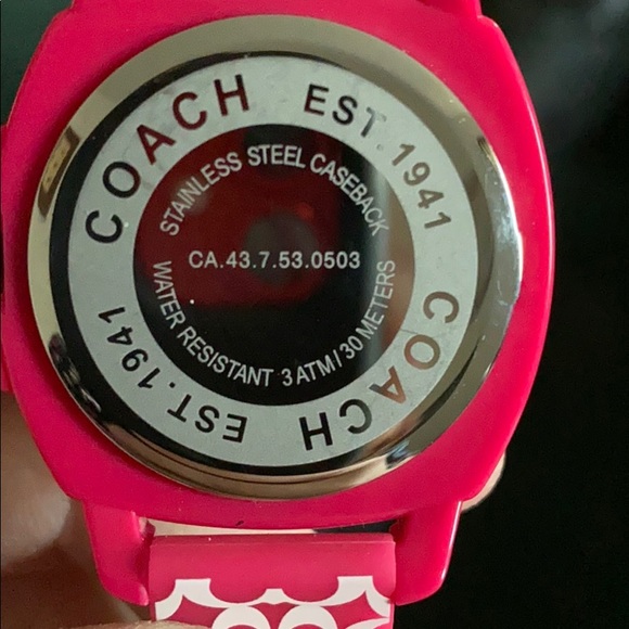 Coach | Accessories | Coach Watch Pink And Its Water Resistant | Poshmark